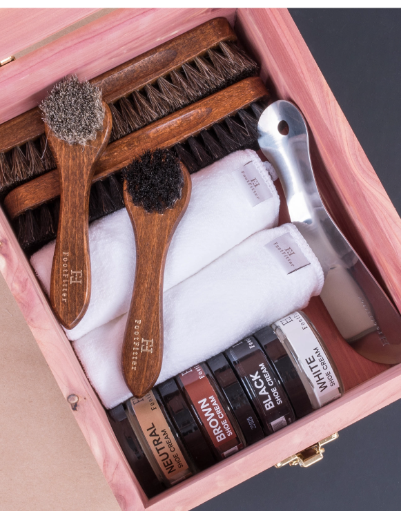 Classic Shoe Shine Valet Box Set | FootFitter