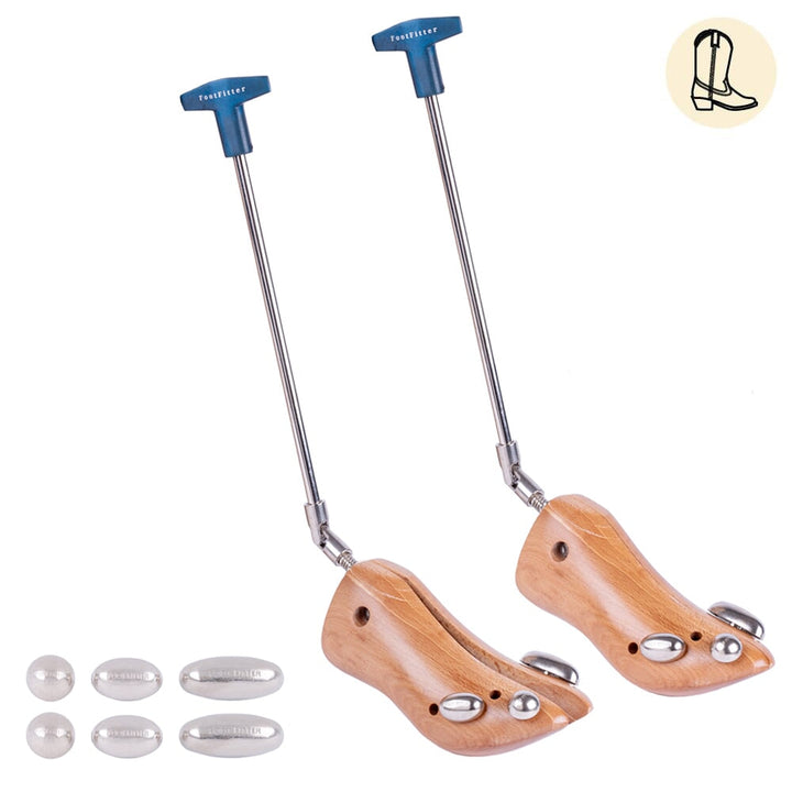 Kevenanna Shoe Stretcher FootFitter Boot Stretchers 2-Pack - Wooden ...