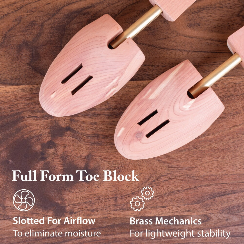 Men's Cedar Shoe Tree, Full-Toe Block and Wide Heel | FootFitter