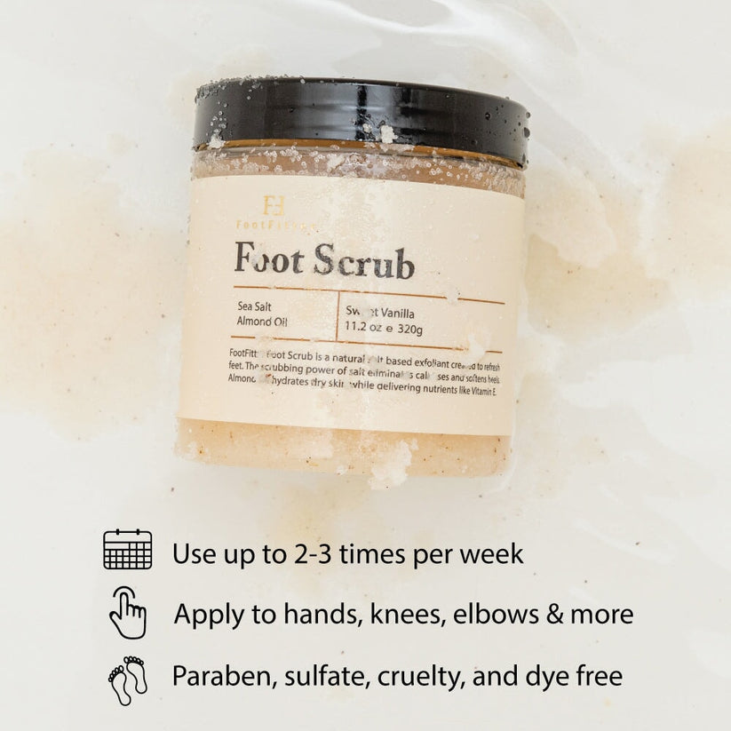 FootFitter Foot Scrub, Sweet Vanilla, 11.2 oz | FootFitter